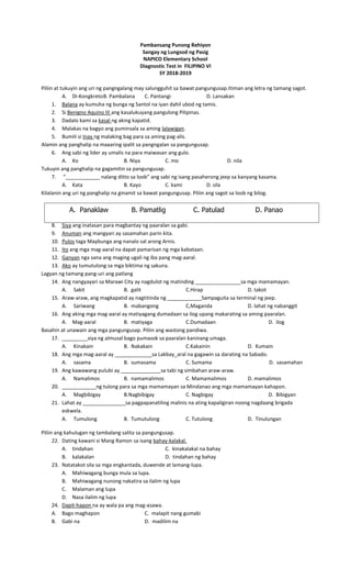 Diagnostic test Fil 6.docx