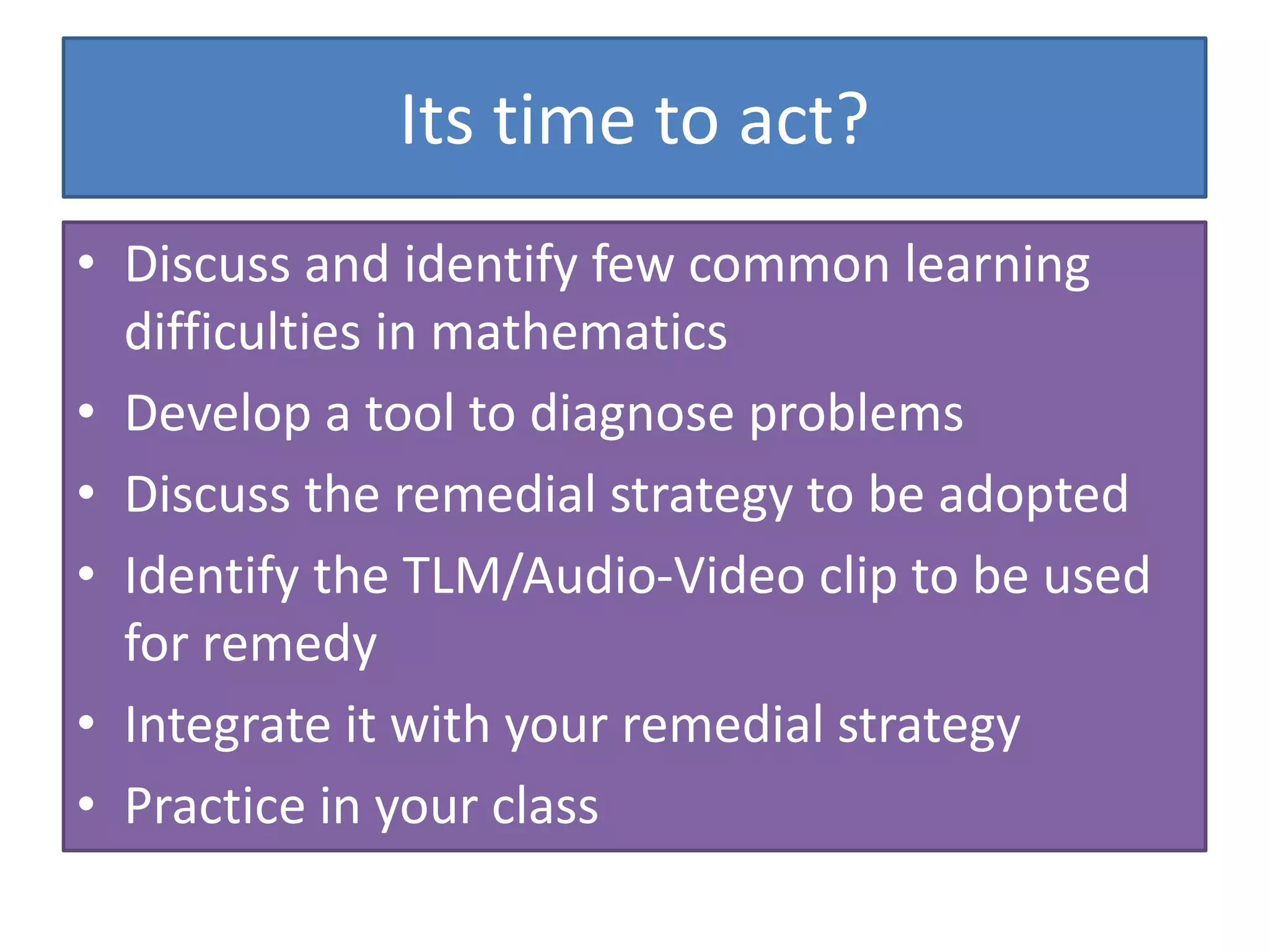 Diagnostic testing and remedial teaching | PPTX