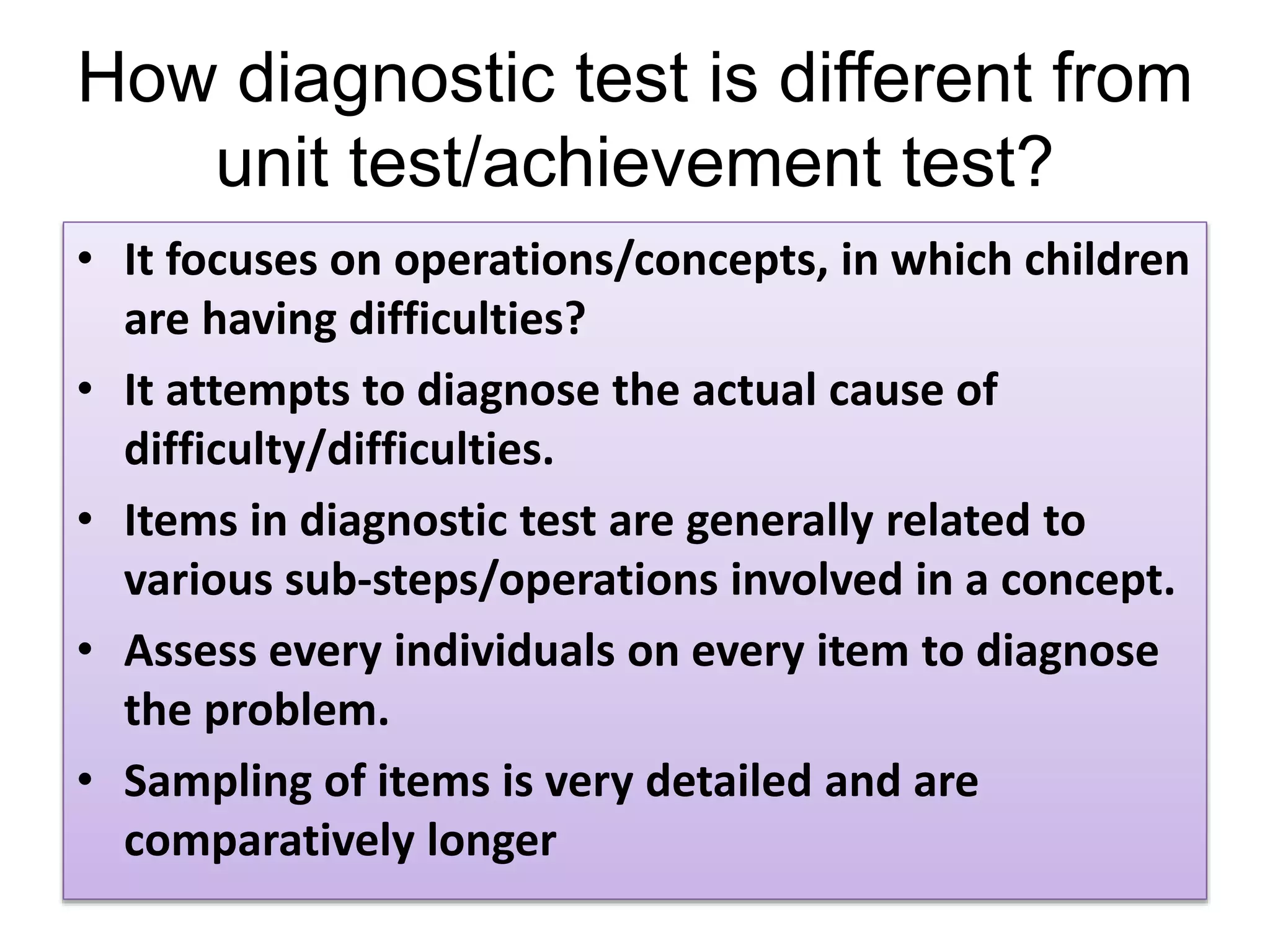 Diagnostic testing and remedial teaching | PPTX