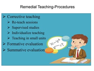 Diagnostic testing and remedial teaching | PPTX