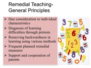 Diagnostic testing and remedial teaching | PPTX