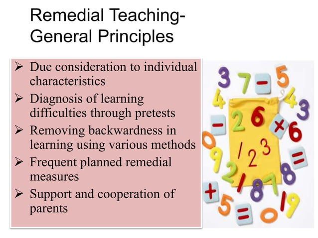 Diagnostic testing and remedial teaching | PPTX