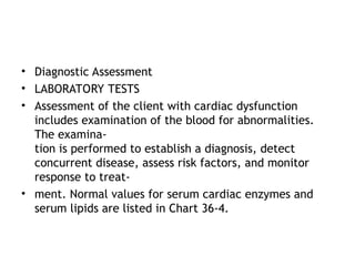 DIAGNOSTIC TESTS IN CVS DISORDER PPT.... | PPT
