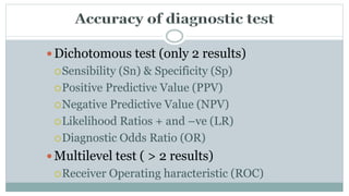 Diagnostic Tests for PGs | PPTX