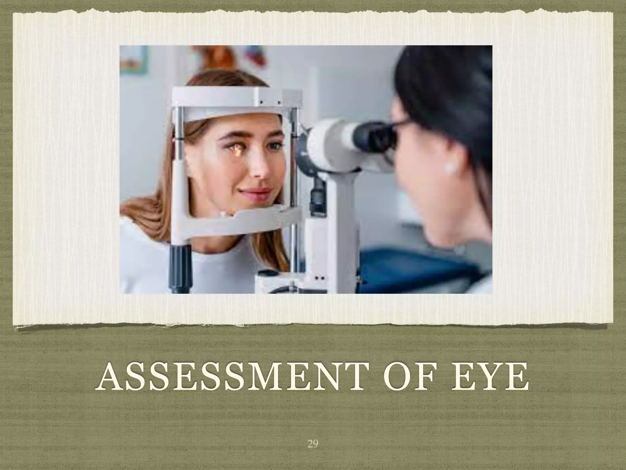 HEALTH ASSESSMENT AND DIAGNOSTIC TESTS OF EYE AND ENT ...