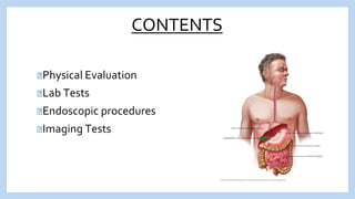 Diagnostic tests for GI disorders | PDF