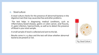 Diagnostic tests for GI disorders | PDF