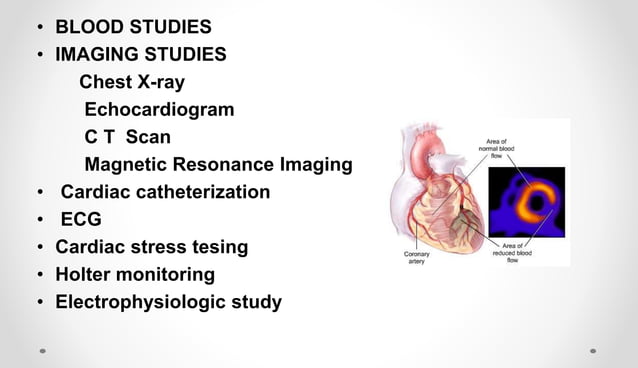 Diagnostic tests in cardiology | PPT
