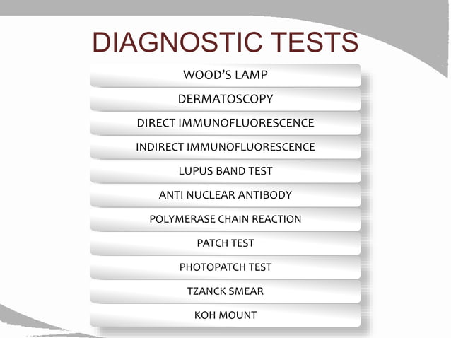 Diagnostic tests in dermatology | PPTX | Skin and Dermatology ...