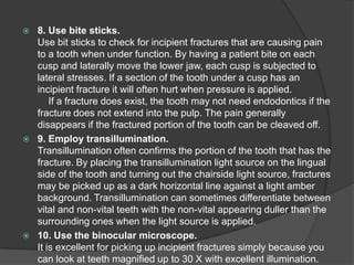 Diagnostic tests in operative dentistry | PPTX