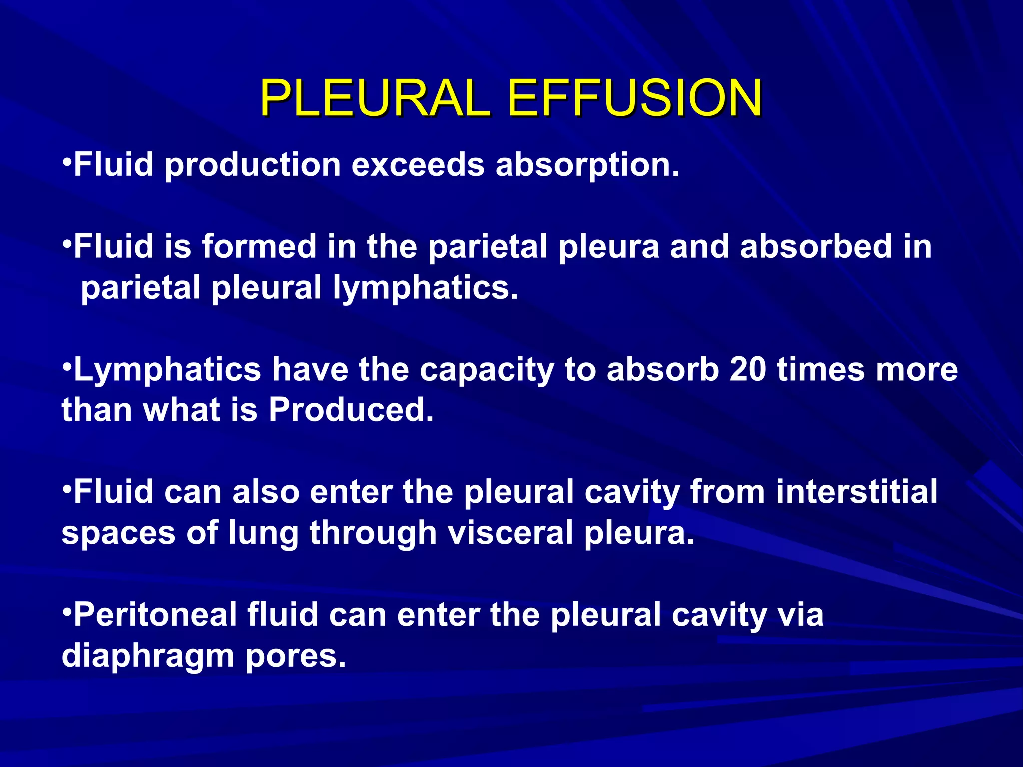 Diagnostic value of pleural effusion | PPT