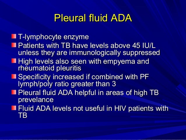 Diagnostic value of pleural effusion