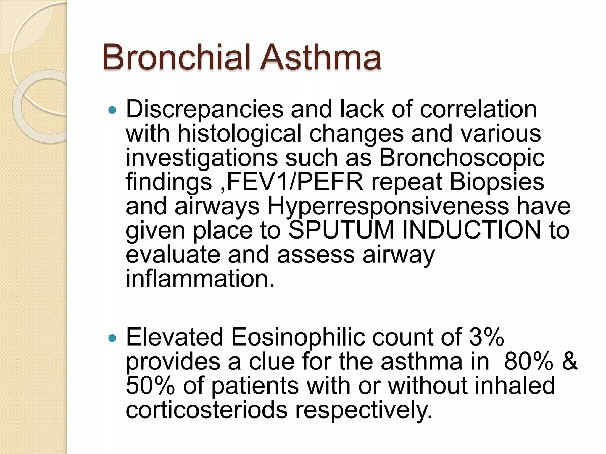 Diagnostic value of sputum induction in respiratory disorders dr ...
