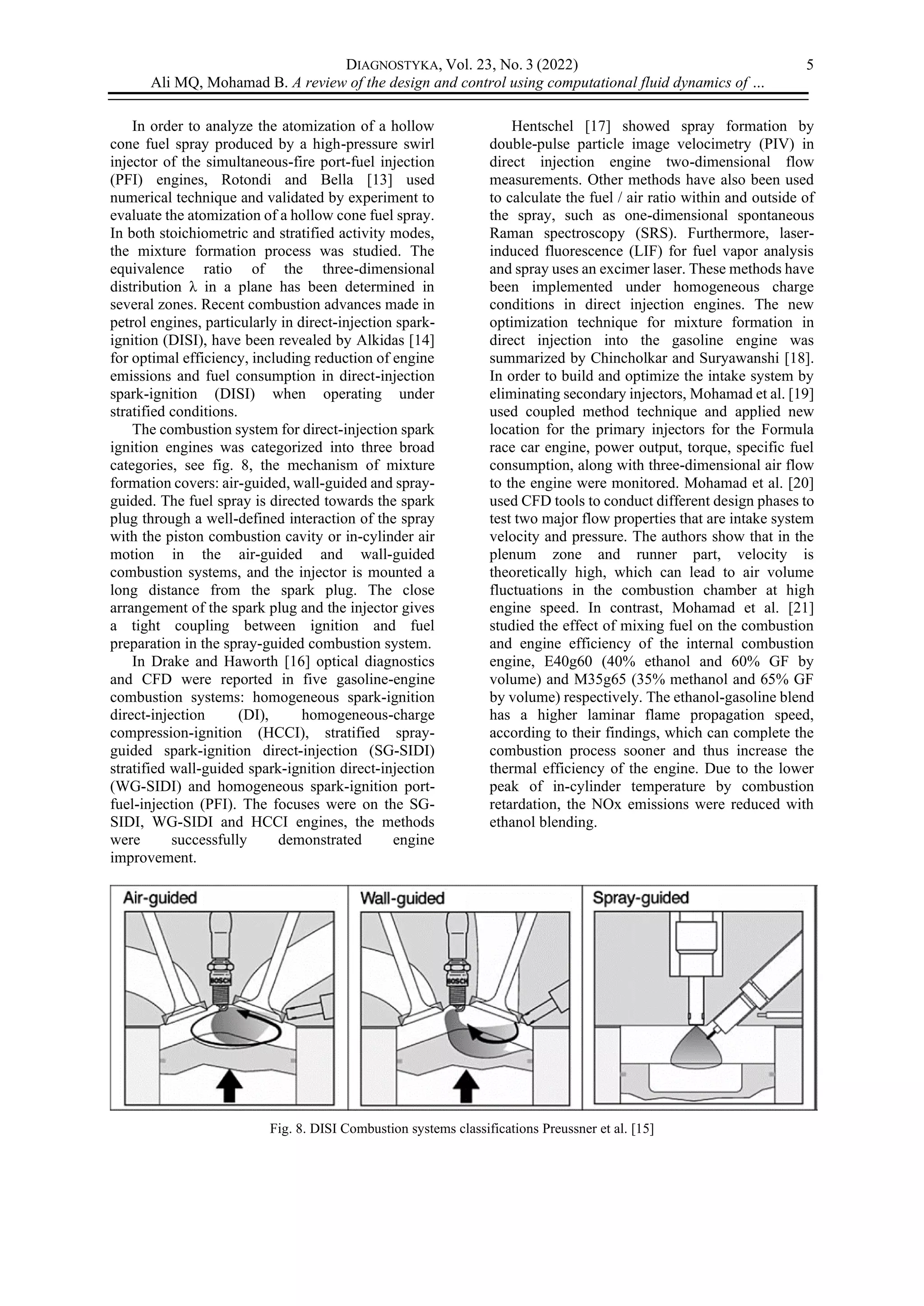 A REVIEW OF THE DESIGN AND CONTROL USING COMPUTATIONAL FLUID DYNAMICS OF GASOLINE DIRECT ...