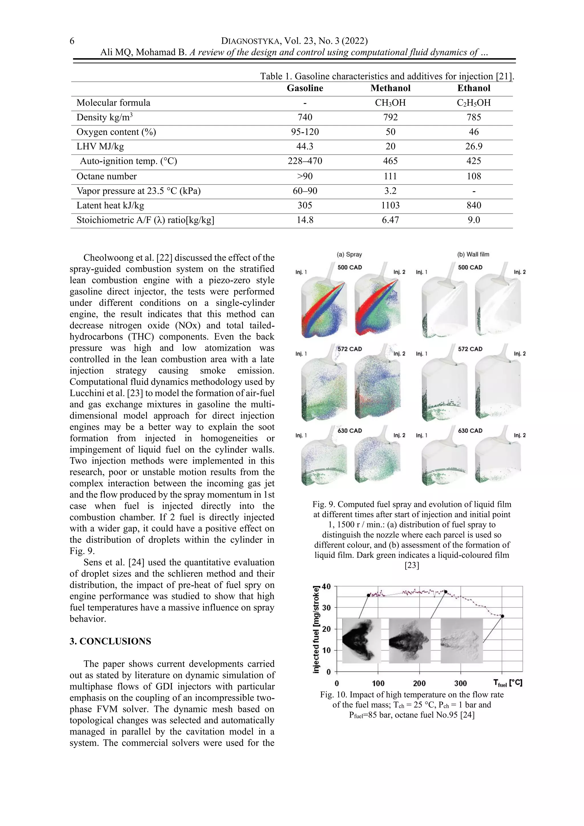 A REVIEW OF THE DESIGN AND CONTROL USING COMPUTATIONAL FLUID DYNAMICS OF GASOLINE DIRECT ...