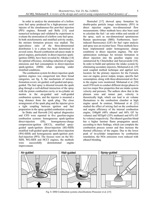 A REVIEW OF THE DESIGN AND CONTROL USING COMPUTATIONAL FLUID DYNAMICS OF GASOLINE DIRECT ...