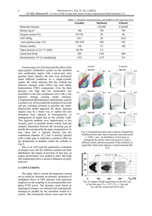 A REVIEW OF THE DESIGN AND CONTROL USING COMPUTATIONAL FLUID DYNAMICS OF GASOLINE DIRECT ...