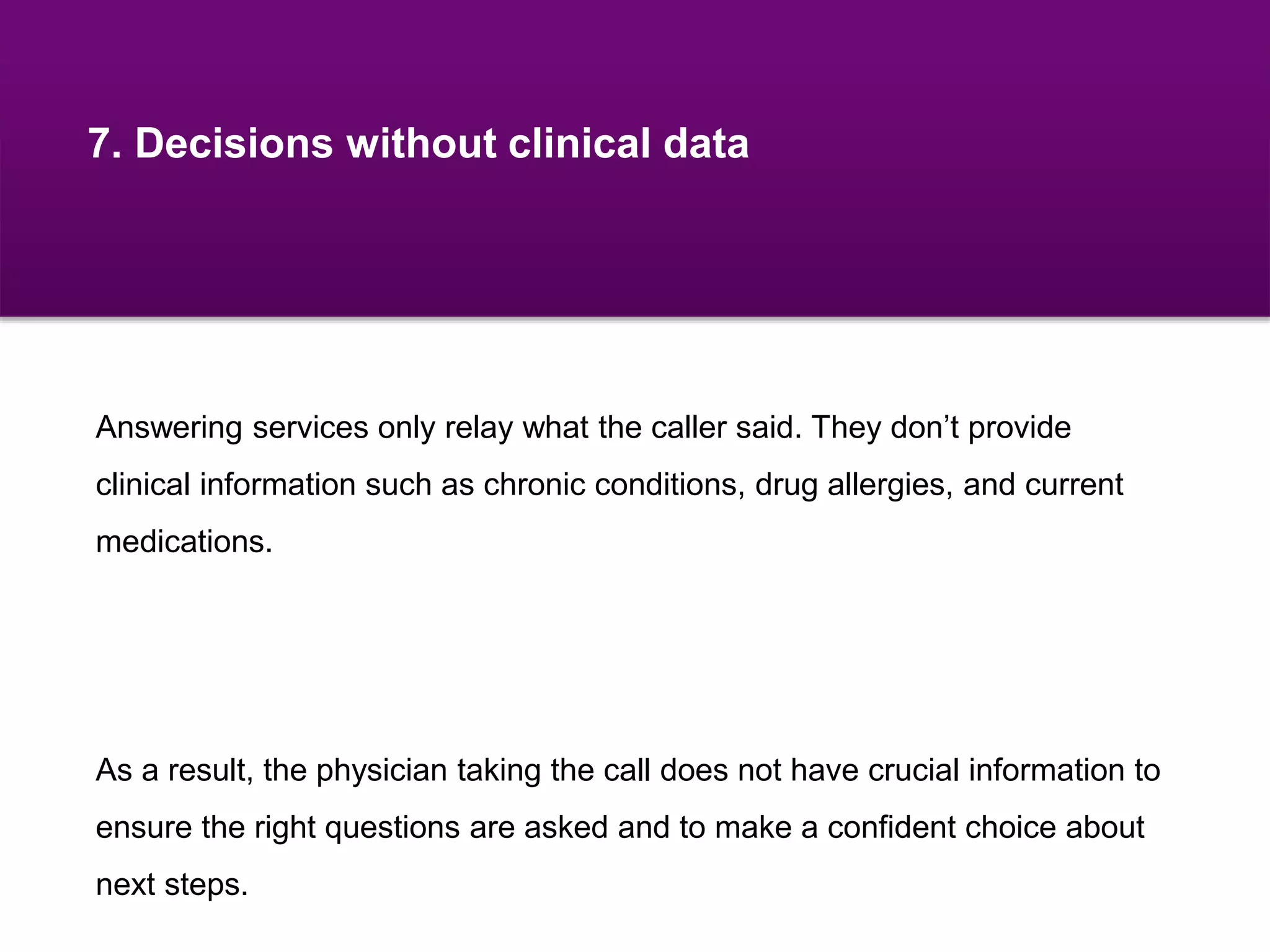 Diagnotes medical-answering-service-weak-links | PPTX
