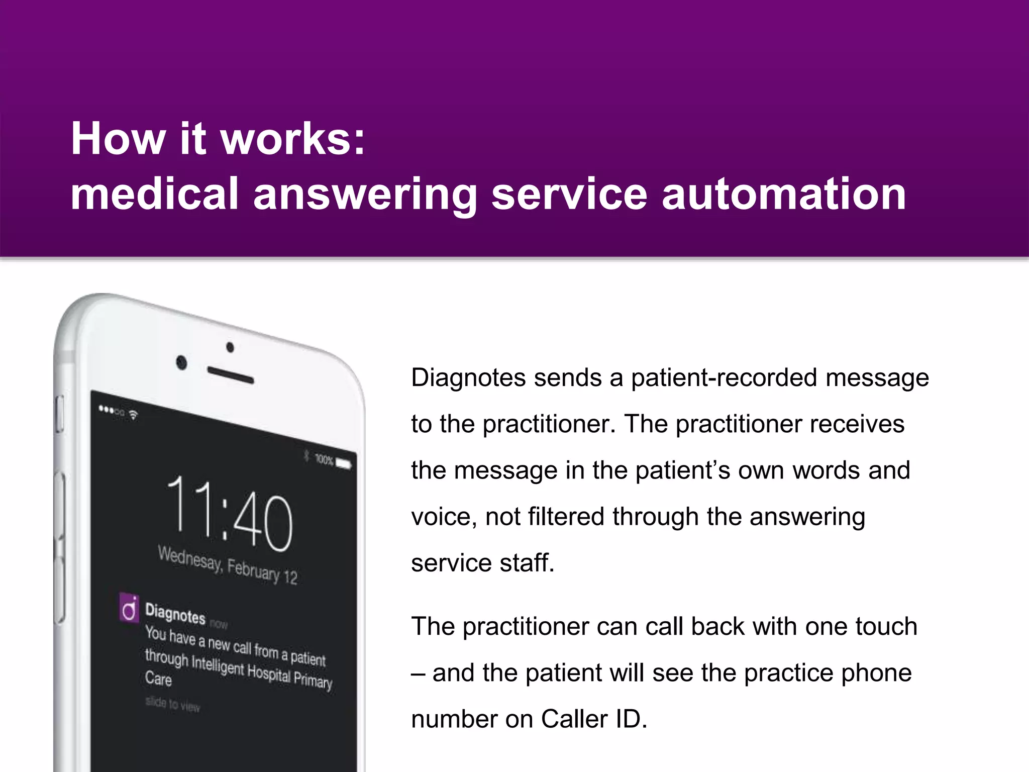 Diagnotes medical-answering-service-weak-links | PPTX