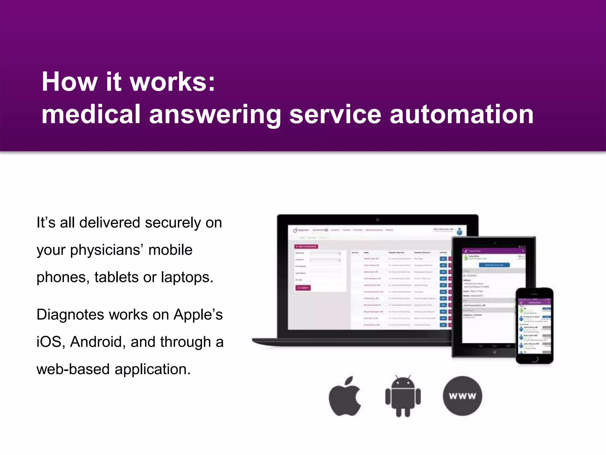 Diagnotes medical-answering-service-weak-links | PPTX