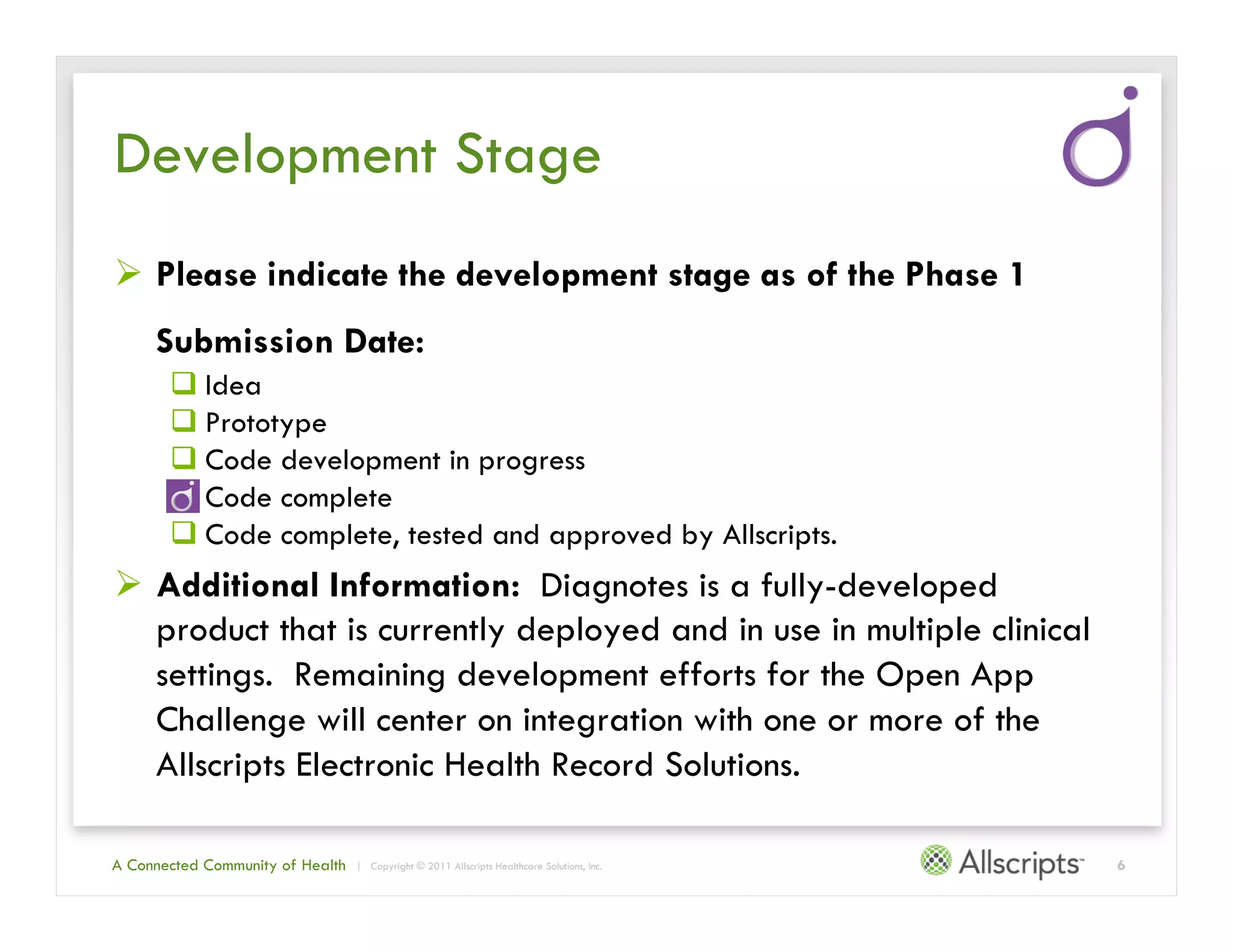 Diagnotes open app challenge - phase 1 submission | PDF