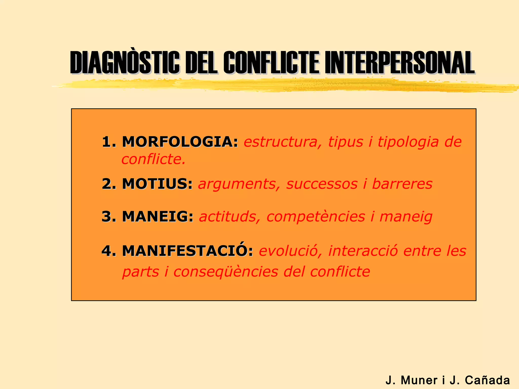 Diagnòstic del conflicte | PPT
