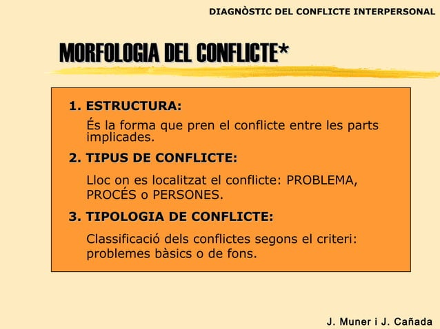 Diagnòstic del conflicte | PPT