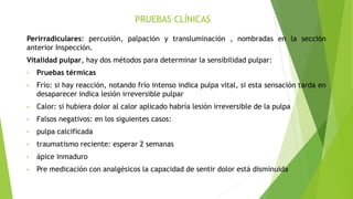 Diagnóstico En Endodoncia Pptx