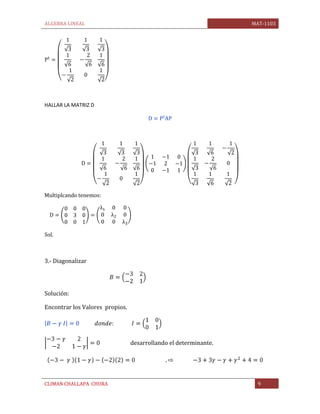 DIAGONALIZACION DE MATRICES | PDF