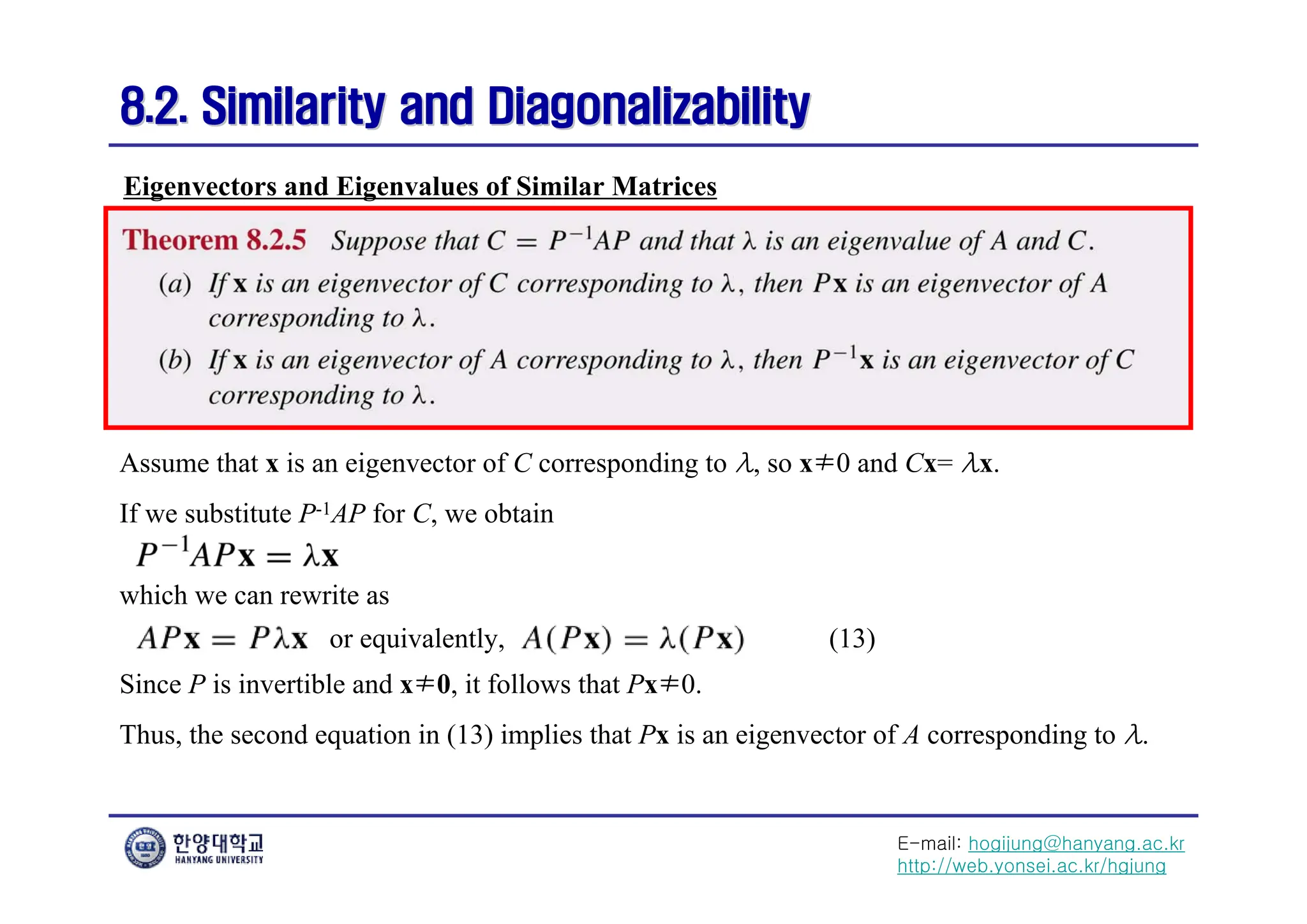 Some Lecture Notes On Diagonalization Of Matrices Ppt