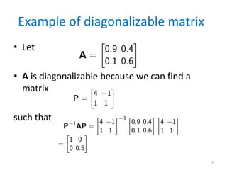 Diagonalization and eigen | PPT
