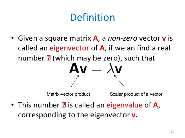Eigenvector Definition