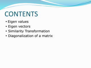 Diagonalization of matrix | PPTX