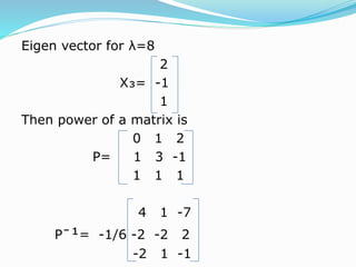 Diagonalization of matrix | PPTX