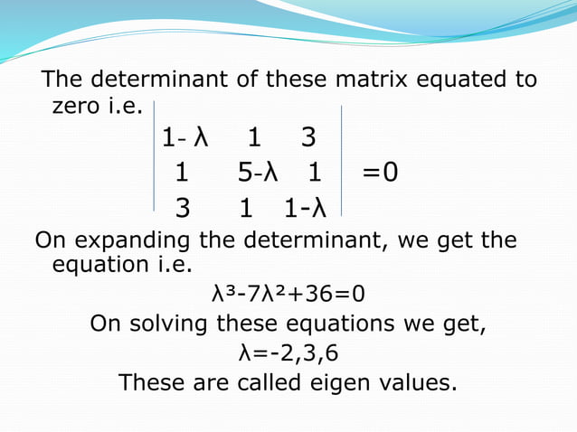 Diagonalization of matrix | PPTX | Physics | Science