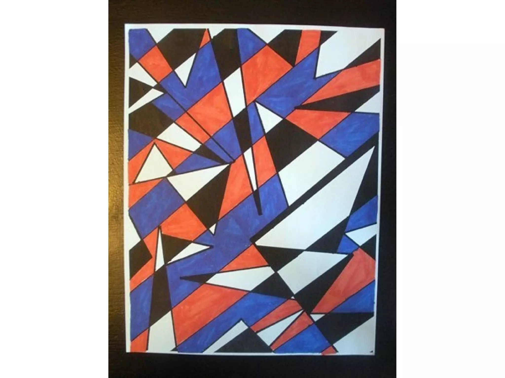 Diagonal line design and color theory | PPT