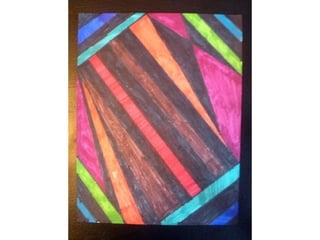 Diagonal line design and color theory | PPT