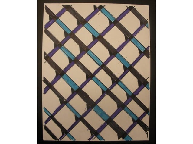 Diagonal line design and color theory | PPT