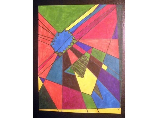 Diagonal line design and color theory | PPT