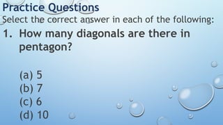 Diagonals Powerpoint Grade 7 Lesson first quarter | PPTX