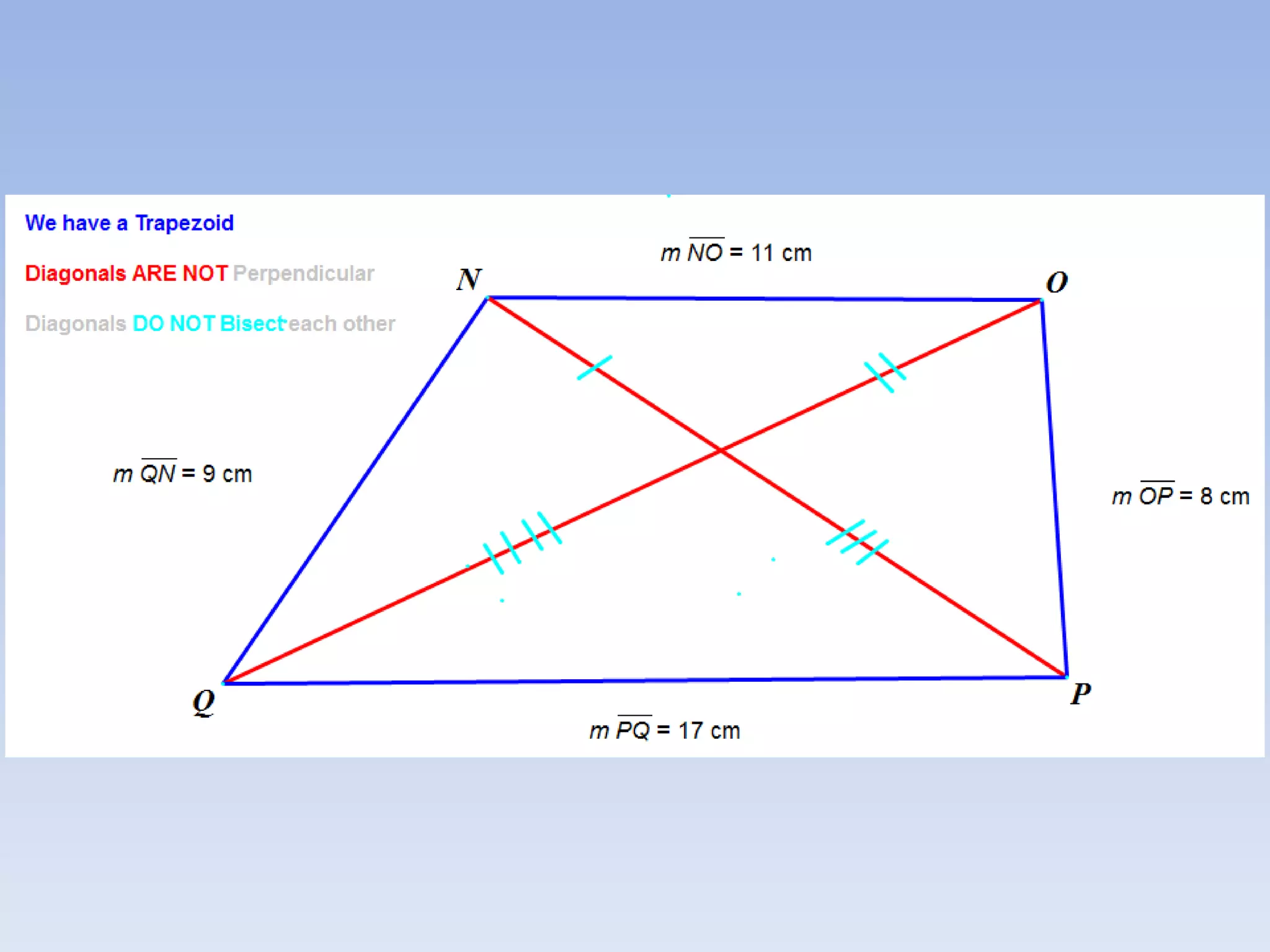 Diagonals of quadrilaterals | PPT