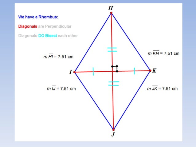 Diagonals of quadrilaterals | PPT