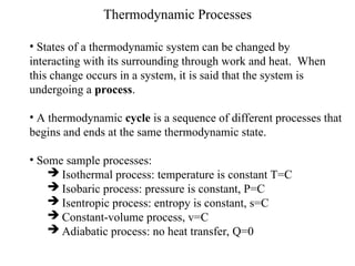 Thermodynamics process in mechanical engineering | PPT