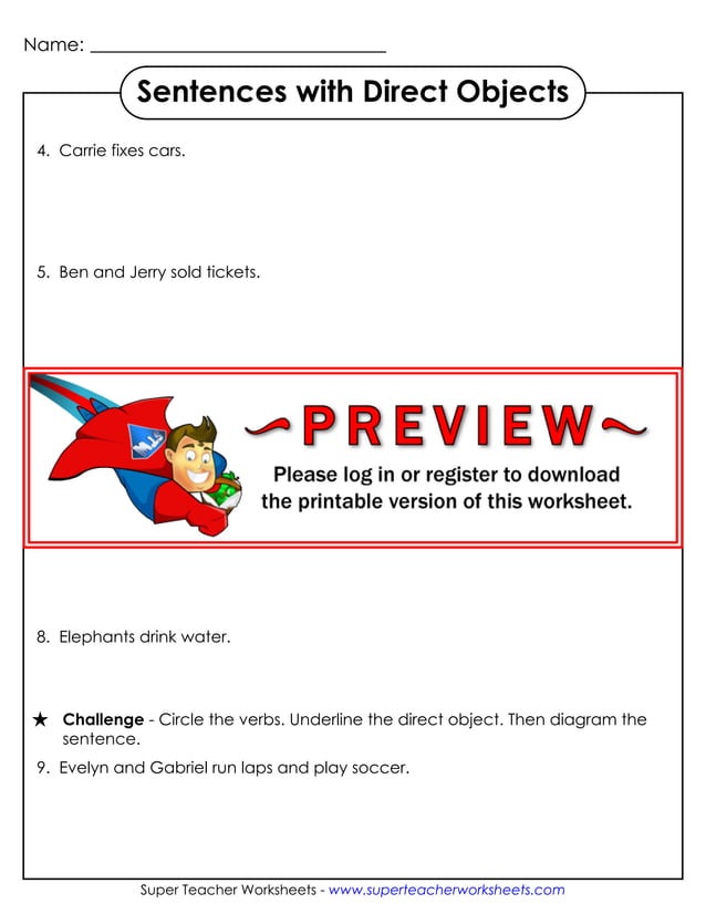 Diagram sentences-direct-objects | PDF