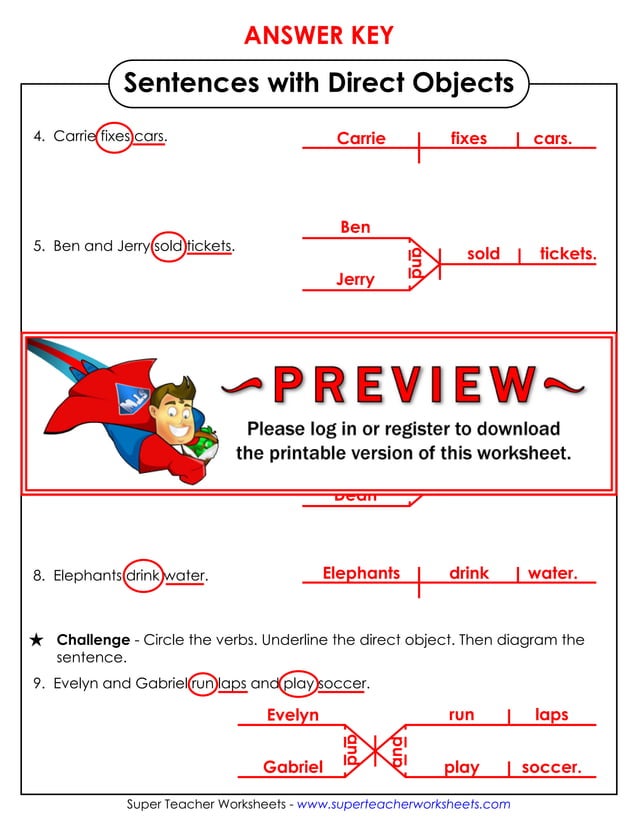 Diagram sentences-direct-objects | PDF