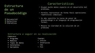 Diagrama estructurado-pseudocódigo | PPTX