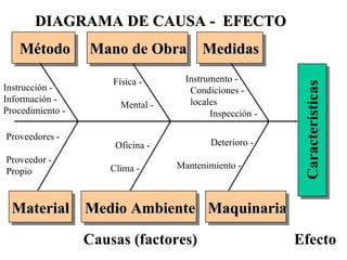 Diagrama De Causa Y Efecto