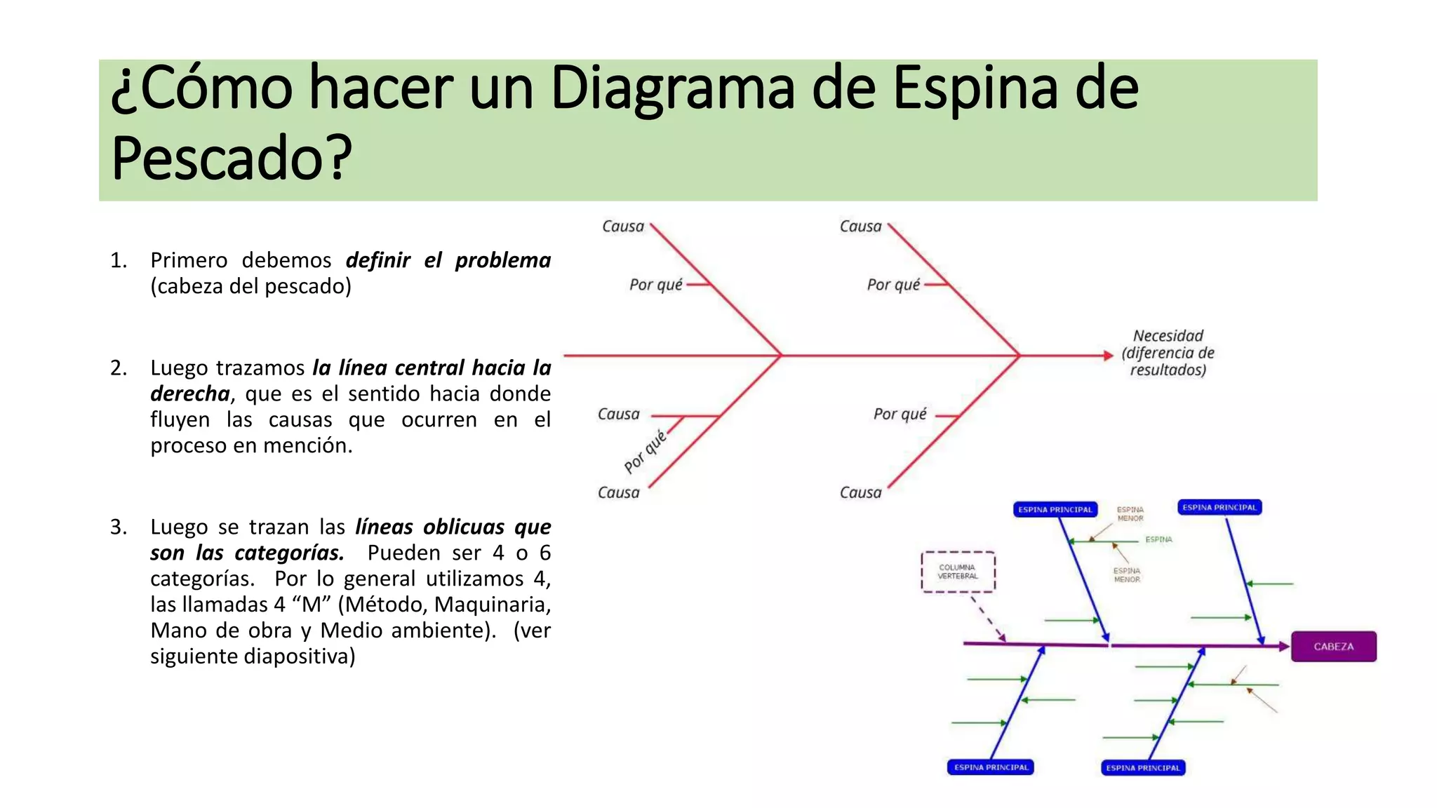Diagrama de espina de pescado | PPTX