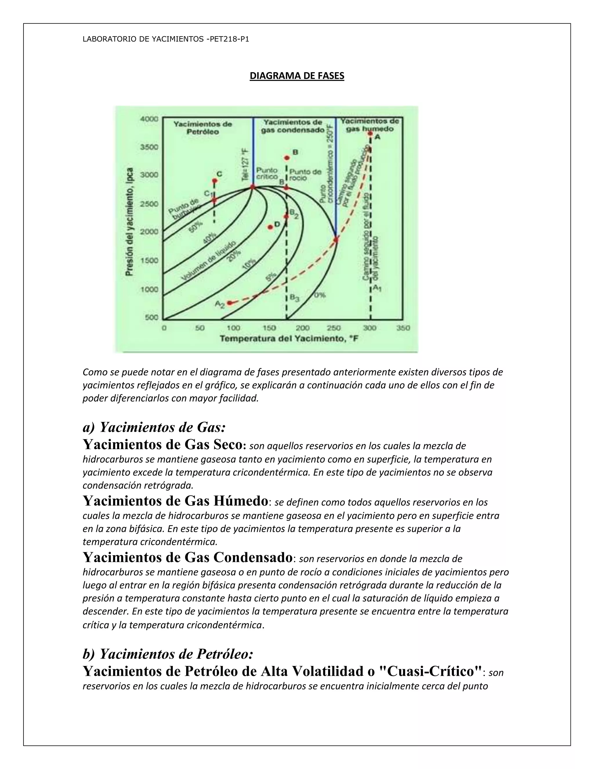 Diagrama de fases petrolera | DOCX