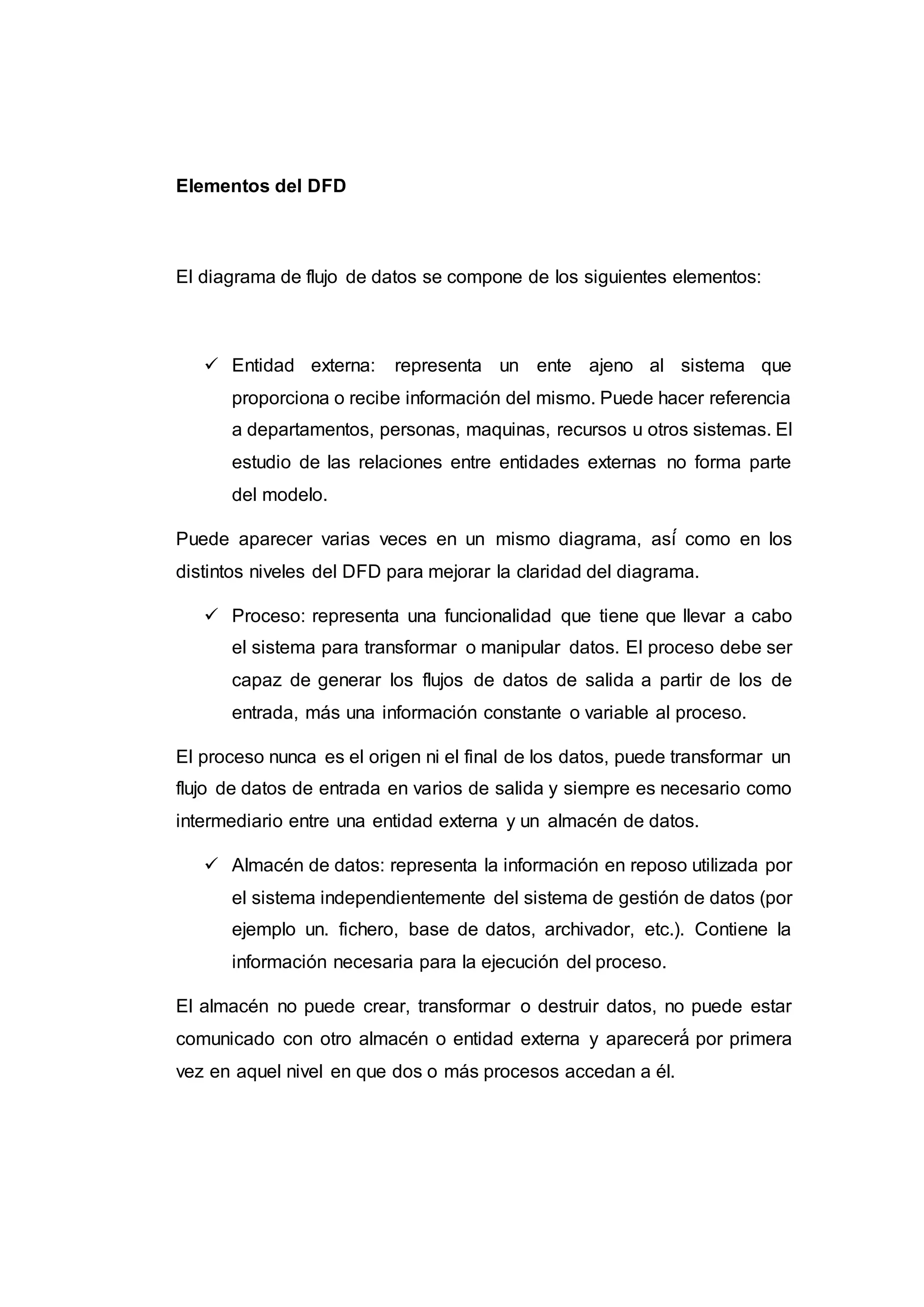 Diagrama de flujo de datos dfd | DOCX